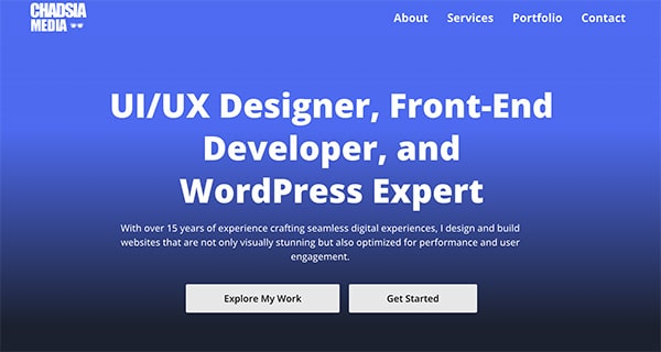 Chad Sia - WordPress Developer & UI/UX Designer
